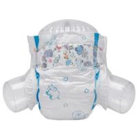 China Big Spandex Elastic Waistband S M L XL Disposable Baby Diaper with Huge Absorbency for sale