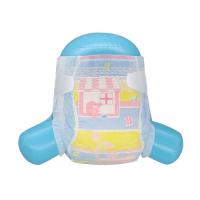 China 3D Cloudy Soft Breathable Material Disposable Baby Diaper With Magic Tape for sale