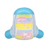 China 3D Cloudy Soft Breathable Material Disposable Baby Diaper With Magic Tape for sale