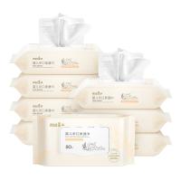 China Non Alcohol Disposable household Wet Wipes For Hand And Face Cleaning tissue for sale