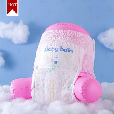 China Free Samples Custom SAP Super Absorbing Baby Diapers Disposable Nappies Pants for sale