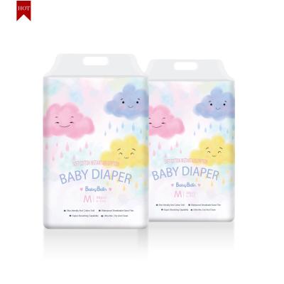 China Ultra Thin Free Sample Baby Diapers Nappies Accept Custom Order for sale