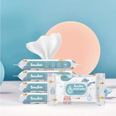 China Private Label Disposable Wet Wipes OEM Face And Hand Clean For Sensitive Baby Skin for sale