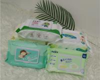 China Gentle Unscented Soft Cotton Disposable Wet Wipes For Sensitive Newborn Non Alcoholic for sale