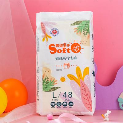 China 100% Cotton Material Disposable Baby Diaper Soft Baby Pants for sale