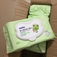 China Cartoon Style Organic Sensitive Skin Baby Wet Wipes Custom Packed 1 To 100pc for sale