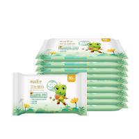 China 10pcs Disposable Organic Baby Water Wipes Unscented Wipes For Hands Face for sale