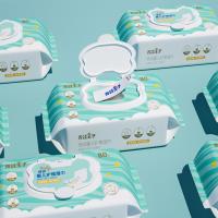 China Branded label Water baby wipes unscented baby wipes 99 9 water disposable sensitive skin care wipes for sale