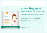 China 2022 80PCS Pure Water Organic Wet Baby Wipes Non Woven Fabric Unscented for sale