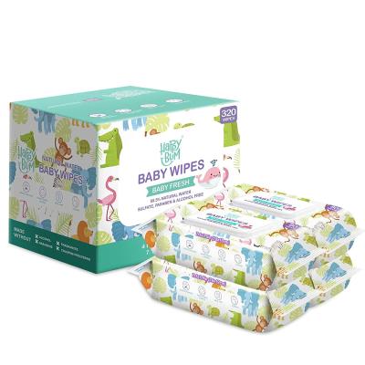 China China Organic Baby Wet Wipes Spunlace Material Disposable Cleaning for sale