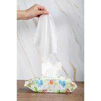 China Wet Tissue 80 Count Soft Non Woven Baby Wipes With Lid For Babies for sale