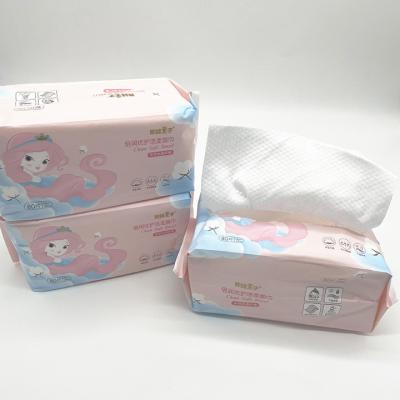 China Custom Facial Soft Cotton Non Woven Fabric Tissue Disposable Dry Wipes for sale