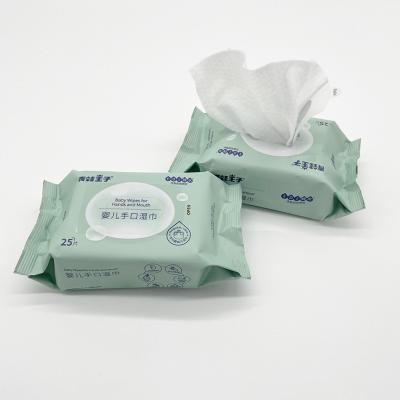 China 25 Pure Water Eco Friendly Biodegradable Organic Baby Wet Wipe For All Age for sale