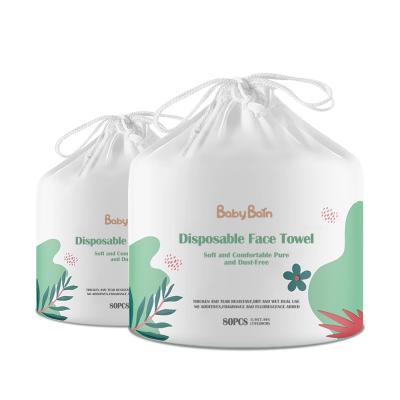 China OEM ODM 100-120Pcs Cotton Dry Wipe Facial Cotton Dry Baby And Adult Wipes for sale