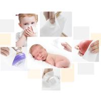 China OEM ODM 100-120Pcs Cotton Dry Wipe Facial Cotton Dry Baby And Adult Wipes for sale