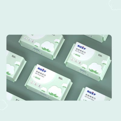 China Face Cleaning Wipes Non Woven Skin Care Wet Tissue Dry Wipes for sale