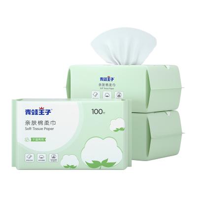 China Disposable Cleansing Baby Soft 100% Cotton Baby Dry Wipes For Sensitive Skin for sale