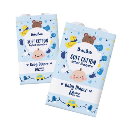 China Highly Absorbent Premium Disposable Baby Diapers Nappies Breathable for sale