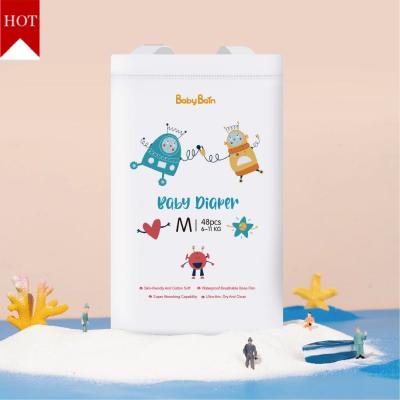 China Doubled Hydrophobic Non Woven Fabric Pull Up Baby Diapers Spunlace Material for sale