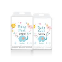 China Custom Non Woven Fabrics Disposable Baby Diapers 500-1000ml Absorbency for sale