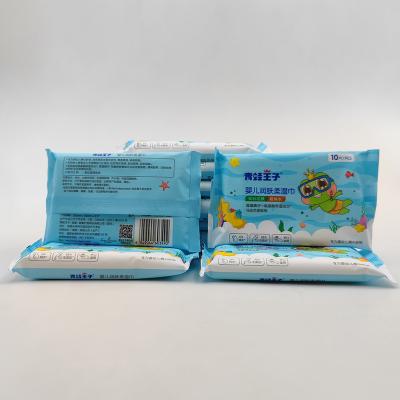 China Private Label Free Sample Disposable Natural Fabric Biodegradable Baby Water Wet Cleaning Wipes for sale