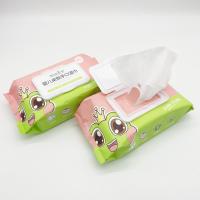 China Spunlaced Nonwoven Baby Wipes 80 Pcs Biodegradable Cleaning Organic Water Wipes for sale