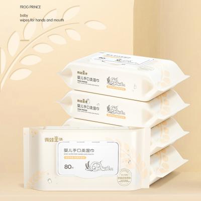 China Organic 99% Water Private Label Baby Wet Wipes For Sensitive Skin for sale