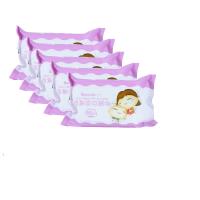China Disposable Water Wet Wipes Small Packing Spunlace Pure 80pcs Pack for sale