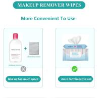 China Individual Package Facial Wet Makeup Remover Wipes Private Label OEM for sale