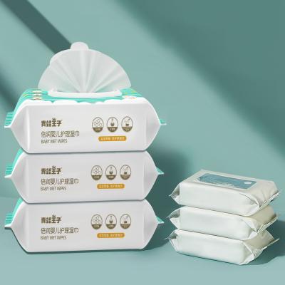 China OEM ODM Baby Wet Water Facial Organic Compostable Wipes For Cleaning Surfaces for sale