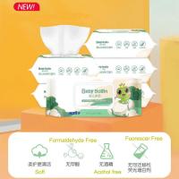 China New Design Natural Organic Baby Wet Wipes Gentle Cotton Water Wipes For Baby for sale