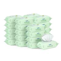 China Organic Natural Water Hypoallergenic Baby Wet Tissue Wipes Bamboo Biodegradable for sale