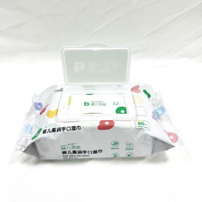 China Wholesale Price Spunlace Nonwoven Baby Wet Wipes polyester viscose material Embossed Fabric wet wipes manufacturer for sale