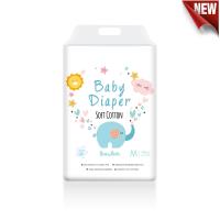China Hot sale super soft medium size new born baby diaper pants for sale