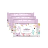 China Feminine  Custom Private Label Skin Care free alcohol Makeup Remover Cleansing Wipes for Face for sale