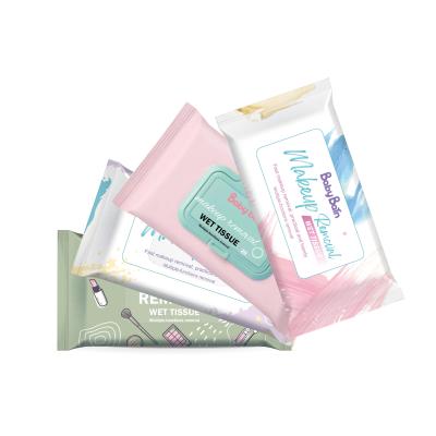 China Custom Logo Disposable Cosmetic Makeup Remover wet wipes daily used for face cleaning for sale