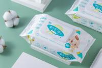 China Thicken Natural Flushable Baby Water Wipes Without Alcohol Hard Plastic For Cleaning for sale
