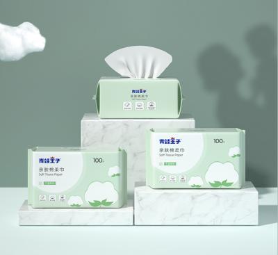 China Pearl Pattern Disposable Dry Wipes Non Woven Facial Tissue Cotton Pads for sale