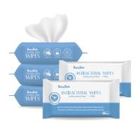 China Sensitive Skin Antibacterial Baby Wet Wipes No Fragrance 150mm x 200mm for sale