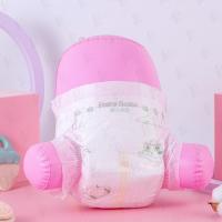 China Cute Printing Breathable Back Sheet Baby Diapers Disposable Rapid Absorption for sale