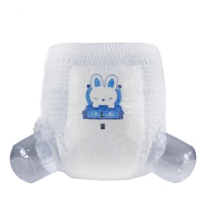 China Cloth Like Backsheet Baby Pant Style Pull Up Diapers For Sensitive Skin for sale