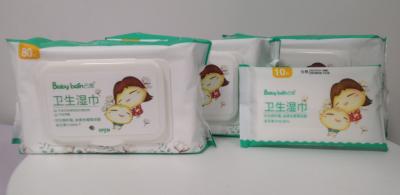 China Multi Purpose Non Alcoholic Disposable Wet Wipes For Clean Hand And Mouth for sale