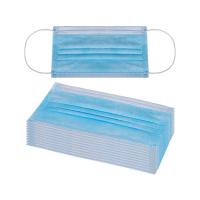 China Blue White 3 Ply Non Woven Face Mask Single Pack Disposable Personal for sale