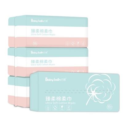 China Custom Made Fragrance One Time Cleaning Disposable Dry Wipes Fluff Pulp for sale