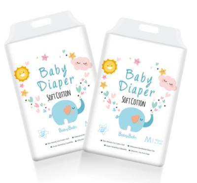 China Big Quick Absorption Soft Breathable Baby Diaper Dry And Comfortable for sale