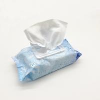 China Custom Logo 40gsm Natural Organic Disposable Wet Wipes Spunlace Non Woven for sale