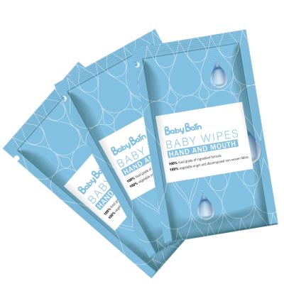 China Cross Plain Spunlace Disposable Wet Wipes 60pcs RO Purified Water for sale