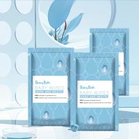 China Cross Plain Spunlace Disposable Wet Wipes 60pcs RO Purified Water for sale