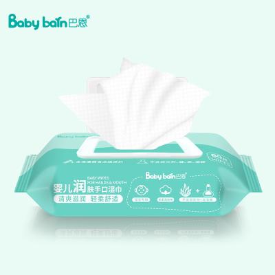 China Baby Hand And Mouth Wipes RO Pure Water Weak Acid Formulation Disposable Wet Wipes for sale