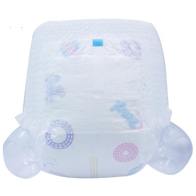 China OEM Disposable Baby Pull Up Pants Diapers With 3D Leak Prevention Channel for sale